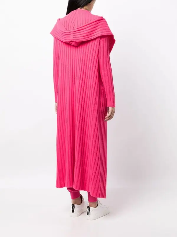 TEDDY CASHMERE Amalfi Rib-knit Cashmere Cardigan - Pink