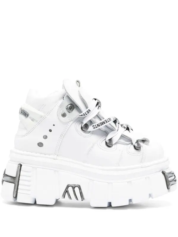 Vetements X New Rock Platform Sneakers - White