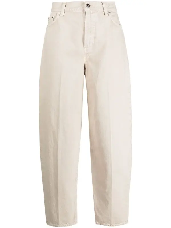 TOTEME High-waist Tapered-leg Jeans - Neutrals