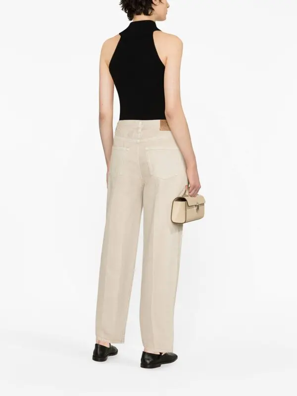 TOTEME High-waist Tapered-leg Jeans - Neutrals