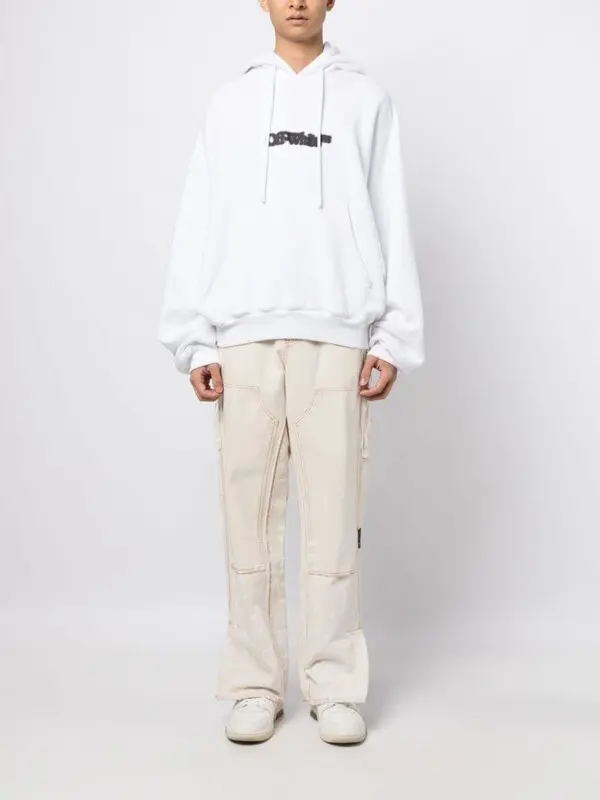 Off-White Logo-print Drawstring Hoodie