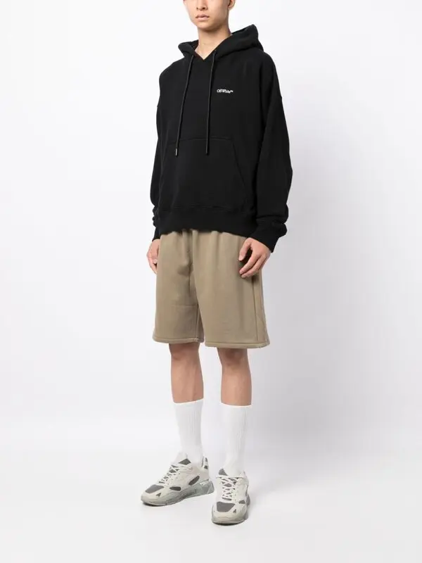 Off-White Diag Cotton Track Shorts
