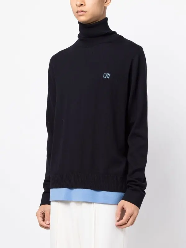 Off-White Embroidered-logo Long-sleeve Sweatshirt