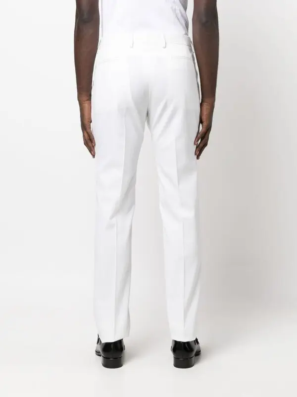 Philipp Plein Twill Wool Long Trousers With Lord Fit