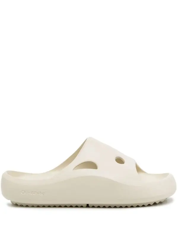 Off-White Meteor Cut-out Slides - White