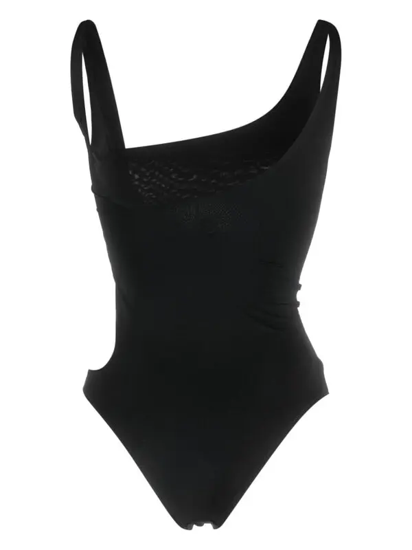 Off-White Cut-out High-cut Swimsuit