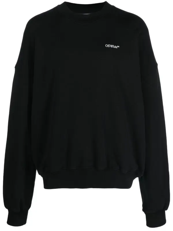 Off-White Scratch Arrow-print Cotton Sweatshirt