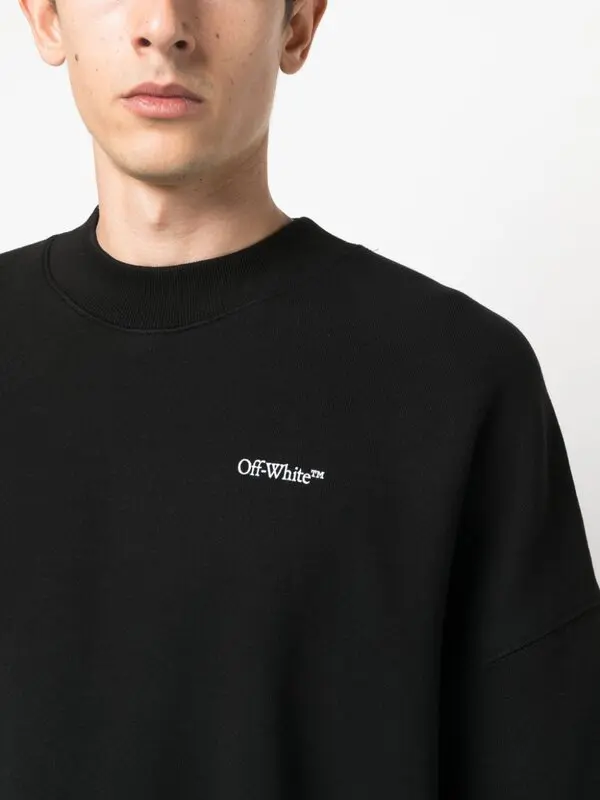 Off-White Scratch Arrow-print Cotton Sweatshirt