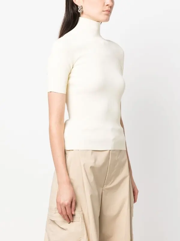 Off-White Logo-debossed Rib-knit Top