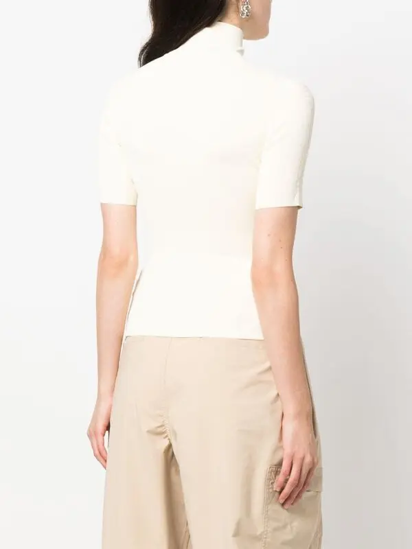 Off-White Logo-debossed Rib-knit Top
