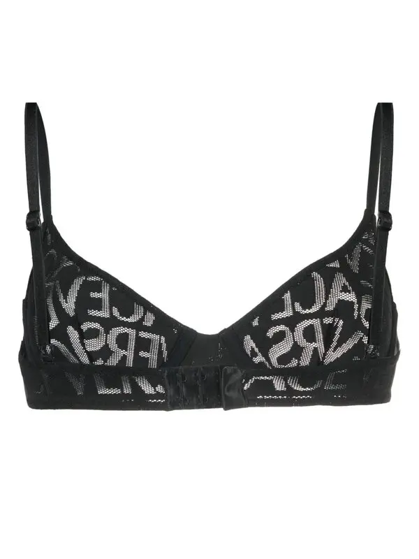 Versace Allover Mesh Underwire Bra