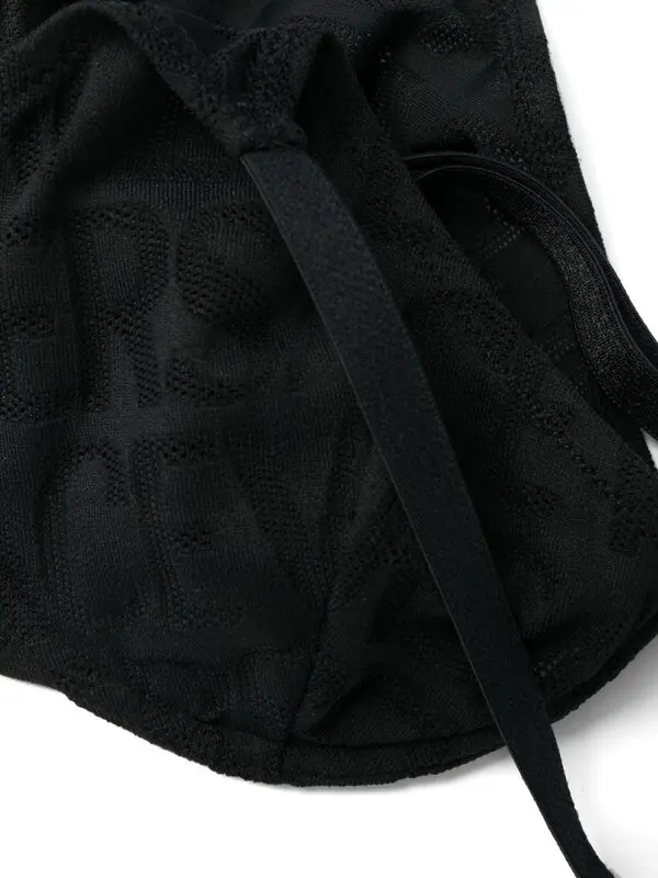Versace Allover Mesh Underwire Bra