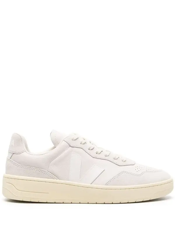 VEJA V-90 Leather Sneakers - White