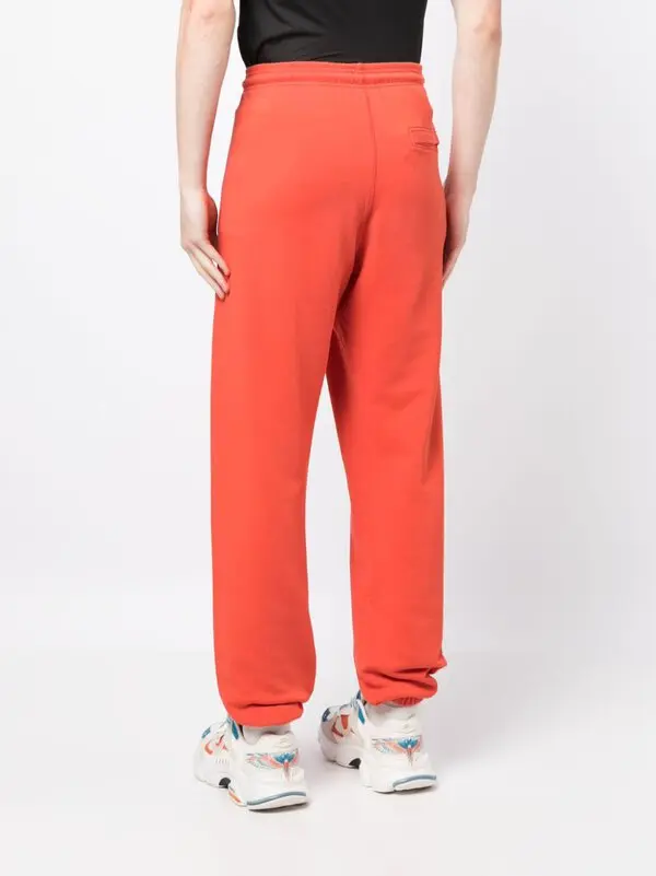 COUNTY OF MILAN Logo-print Cotton Track Pants - Red