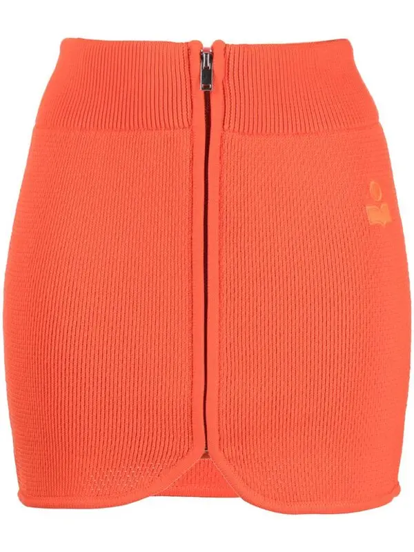 MARANT ETOILE Olgane Ribbed Miniskirt