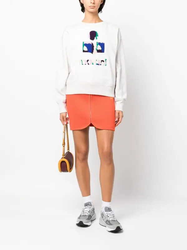 MARANT ETOILE Olgane Ribbed Miniskirt