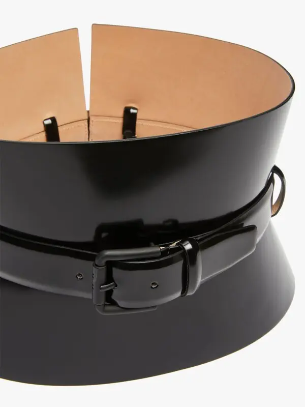 Max Mara Leather Bustier Belt