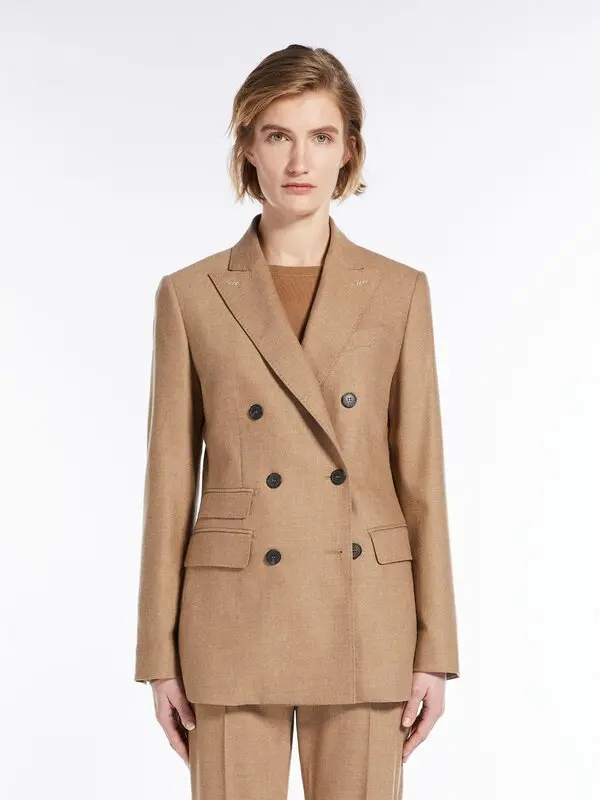 Max Mara Double-breasted Blazer In Wool And Cashmere