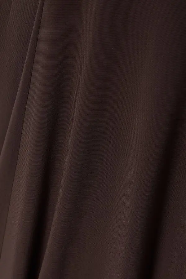 Norma Kamali Stretch-jersey Turtleneck Gown - Brown