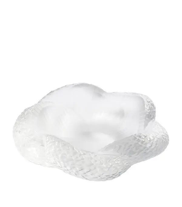 Lalique Crystal Serpent Bowl - Clear