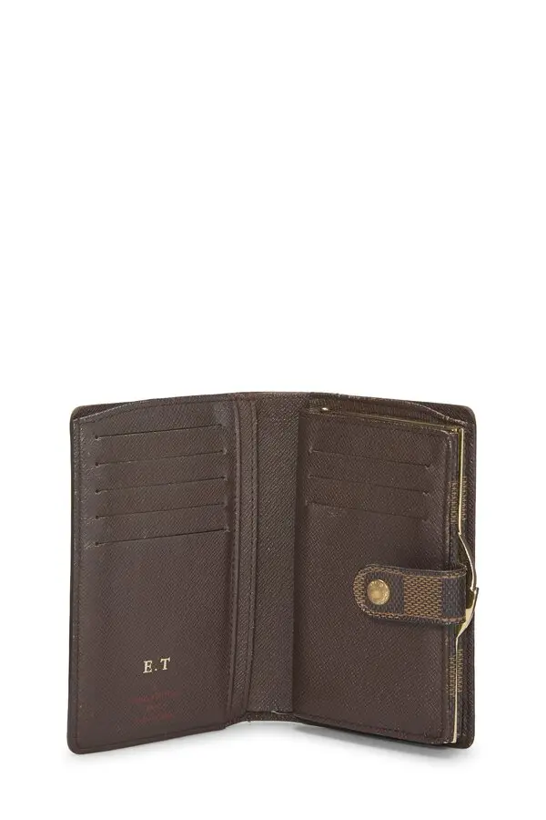 LOUIS VUITTON Damier Ebene Porte-monnaie Viennois Wallet