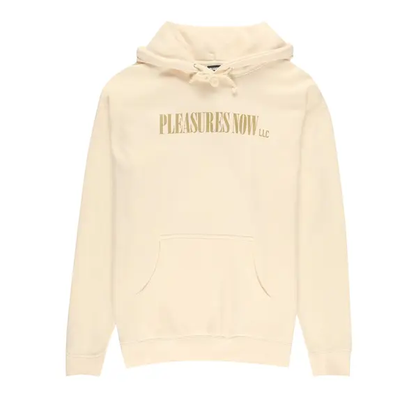 PLEASURES Llc Fleece Hoodie - Cream