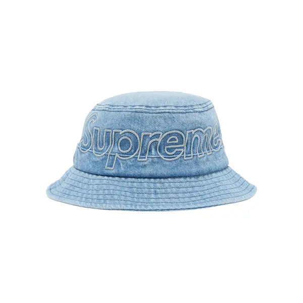 Supreme Outline Crusher Denim Hat