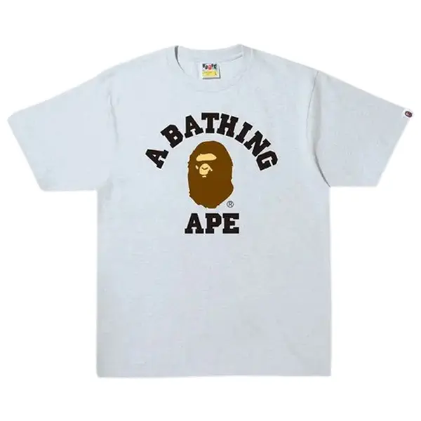 A BATHING APE College Tee - Grey