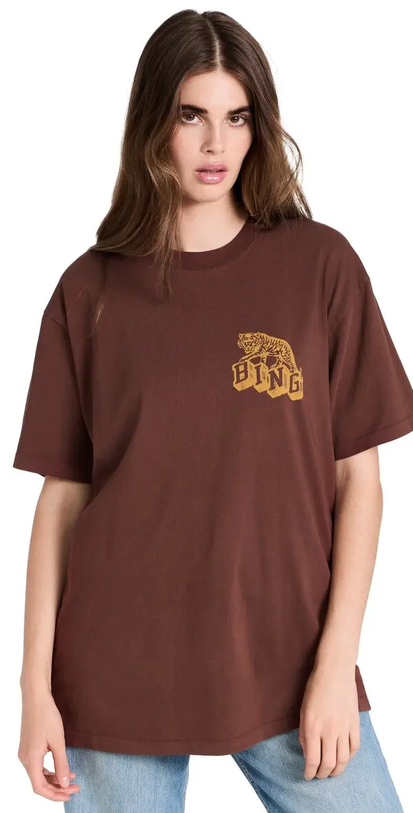 ANINE BING Retro Tiger Walker Tee