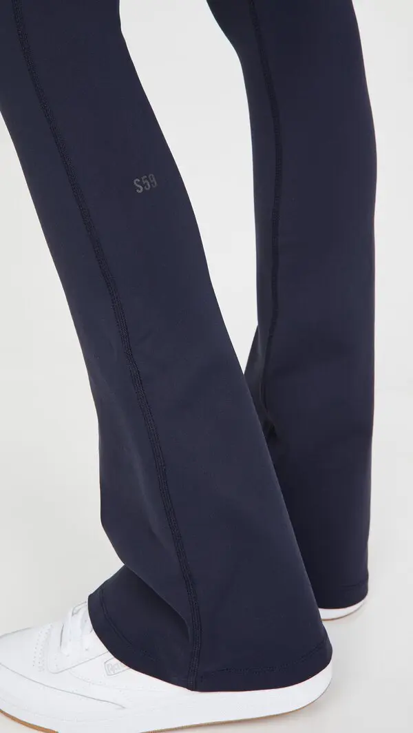 Splits59 Raquel High Waist Supplex Flared Legging, 32 - Indigo