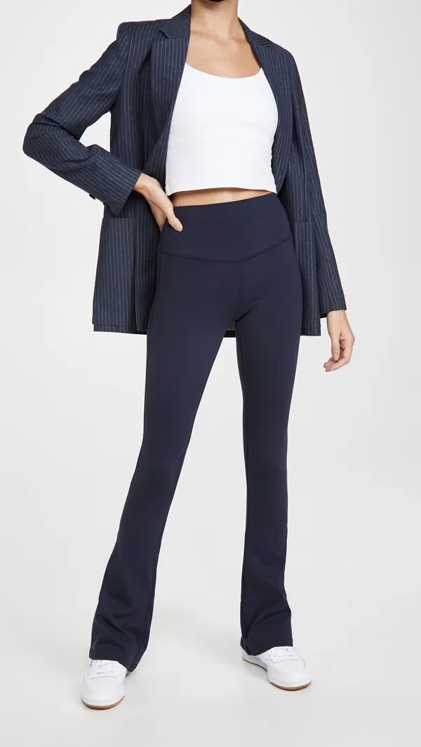 Splits59 Raquel High Waist Supplex Flared Legging, 32 - Indigo
