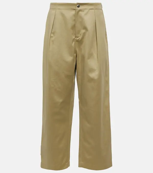 Burberry Cotton Straight Leg Trousers