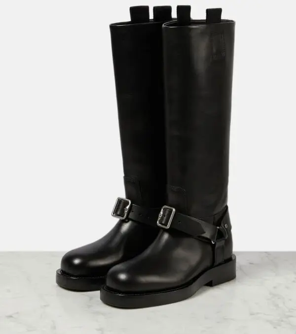 Burberry Saddle High Boots - Black - 30% Off | Editorialist display picture 2