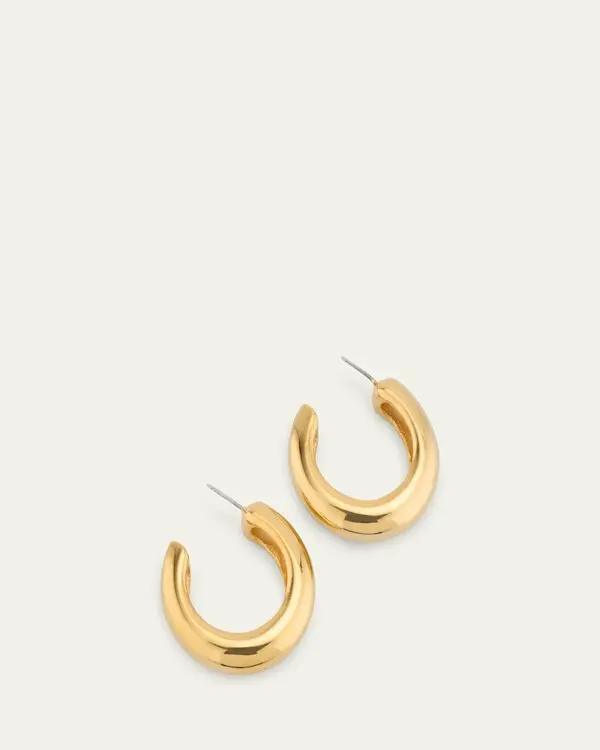 KENNETH JAY LANE Yellow -plated Hoop Earrings