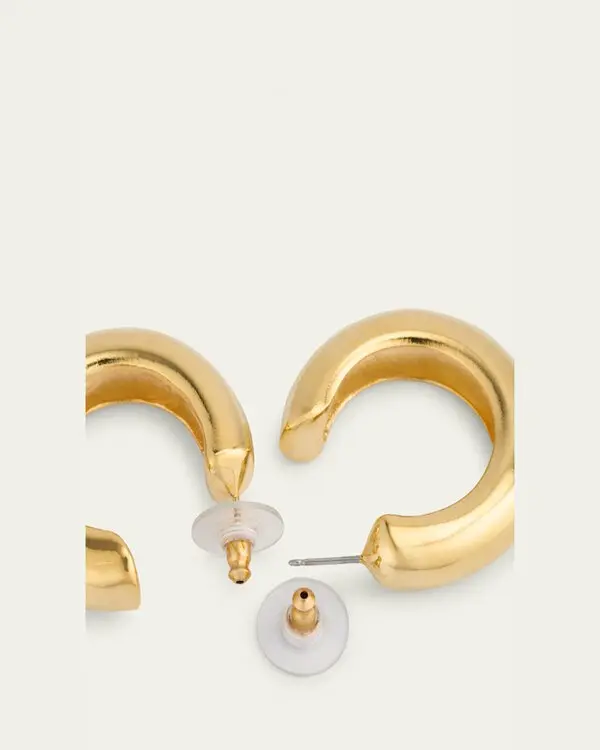 KENNETH JAY LANE Yellow -plated Hoop Earrings