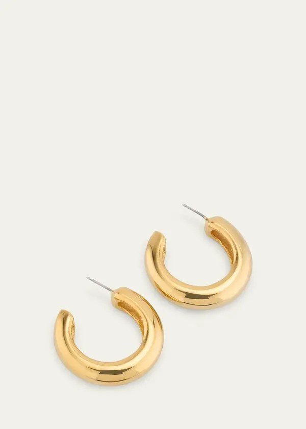 KENNETH JAY LANE Yellow -plated Hoop Earrings