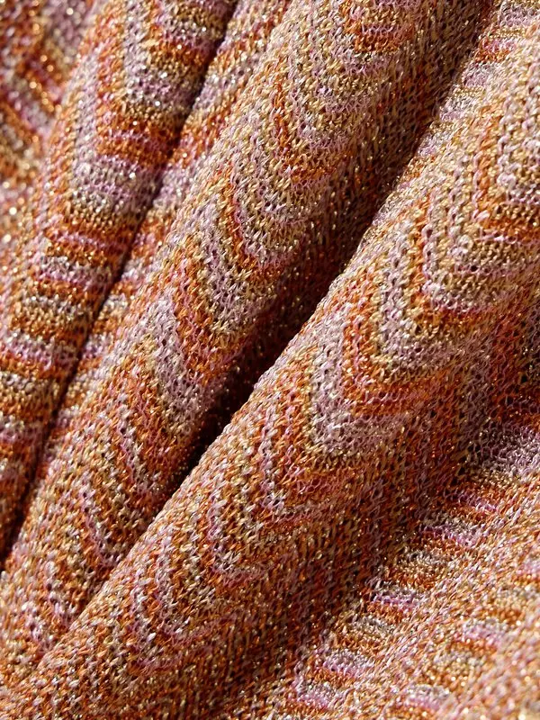 Missoni Striped Metallic Crochet-knit Straight-leg Pants