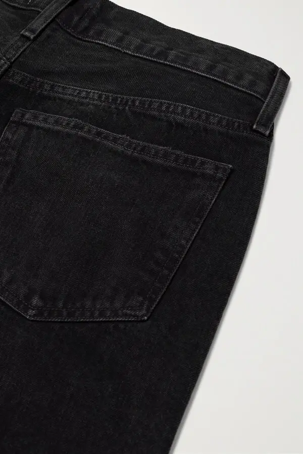 AGOLDE Clara Baggy Wide-leg Organic Jeans - Black