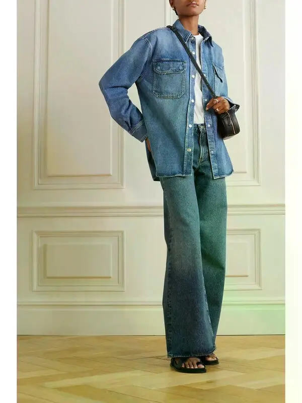 AGOLDE - AGOLDE Clara Baggy Wide-Leg Organic Jeans