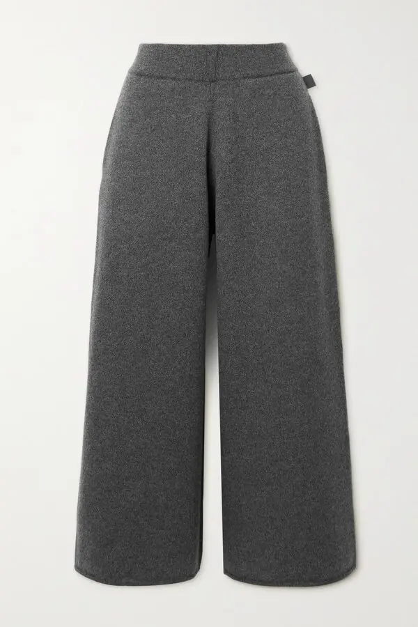 Loewe Cropped Cashmere Wide-leg Pants