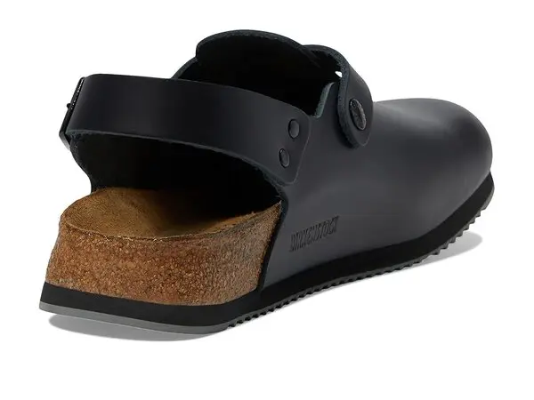 BIRKENSTOCK Tokyo Super Grip Leather Clogs - Black