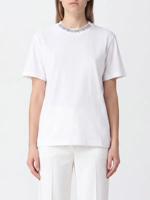 GOLDEN GOOSE Embellished Cotton T-shirt - White