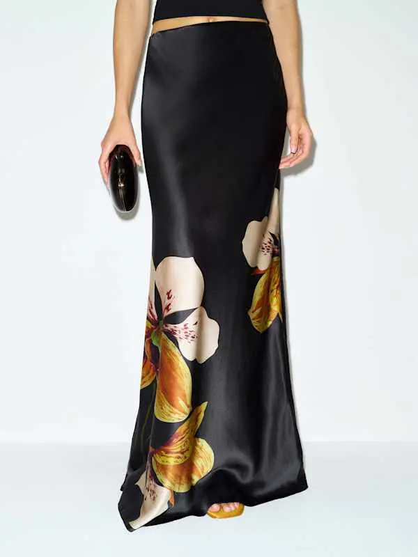REFORMATION Bella Silk Skirt