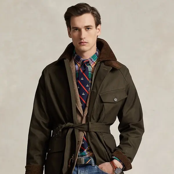 Ralph Lauren Sateen Belted Jacket