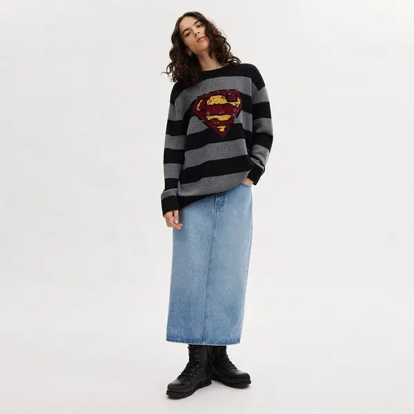 COACH Long Denim Skirt