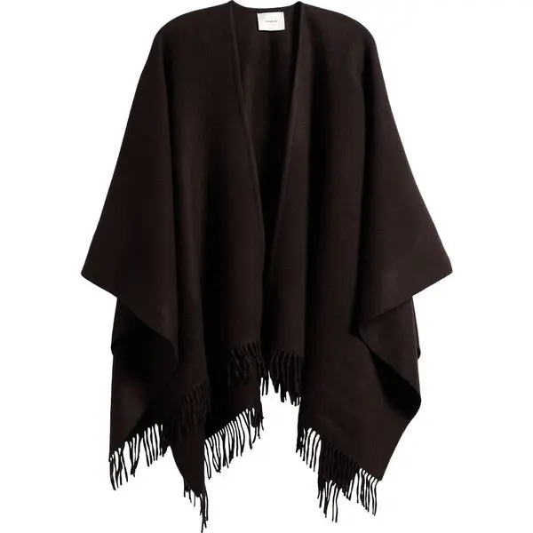 Vince Wool & Cashmere Ruana - Brown