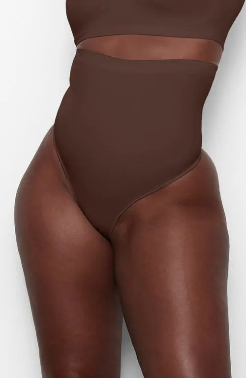 SKIMS Seamless Sculpt High Waist Thong - Cocoa