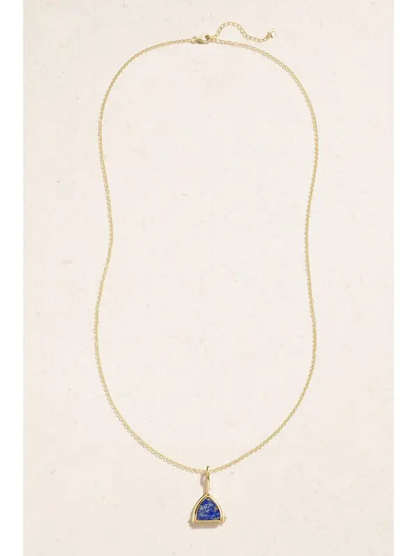 Mateo Flip 14-karat Lapis Lazuli And Diamond Necklace