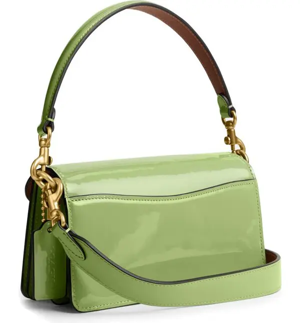 COACH Tabby Signature Patent Leather Shoulder Bag