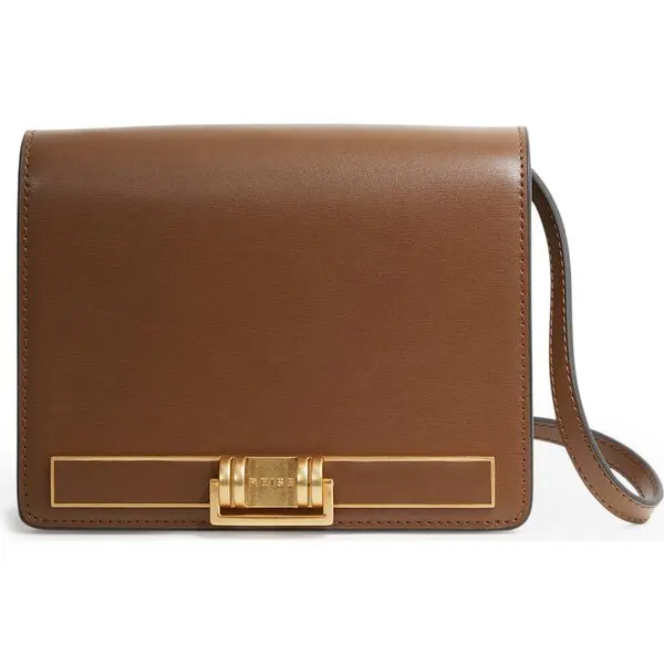 REISS Lexington Leather Crossbody Bag